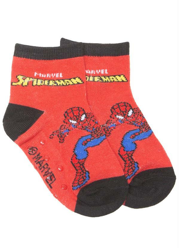Kit 12 Meias Infantis Vingadores Marvel Vermelho - Rovitex Kids