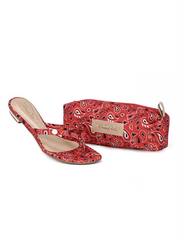 Tamanco Rasteiro Feminino Bruna Rocha Tiras Finas Branco - Passarela