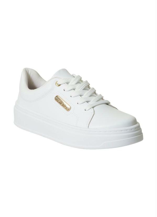 Tênis Beira Rio Branco em Sintético - Multimarcas