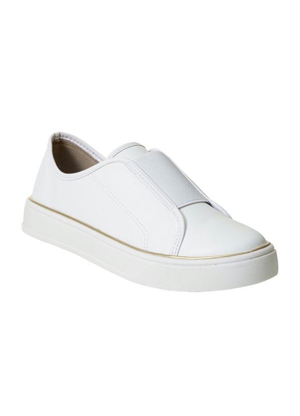 Tênis Beira Rio Branco em Sintpetico - Multimarcas