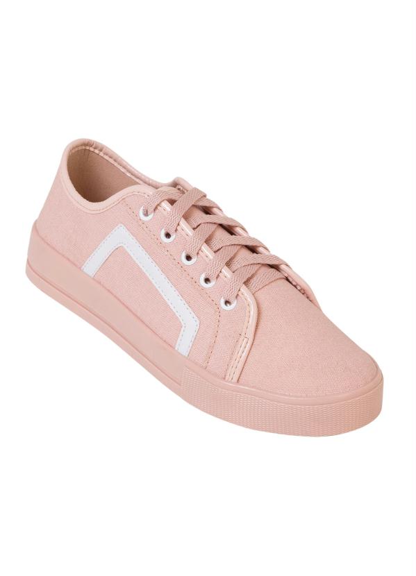 Tênis Rosa em Sarja - Queima de Estoque