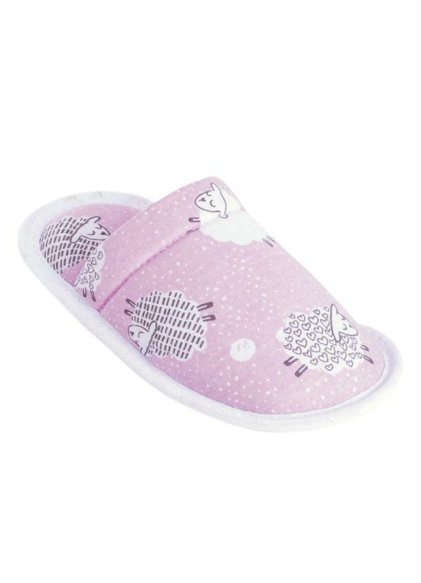Pantufa Infantil Lilás - Queima de Estoque
