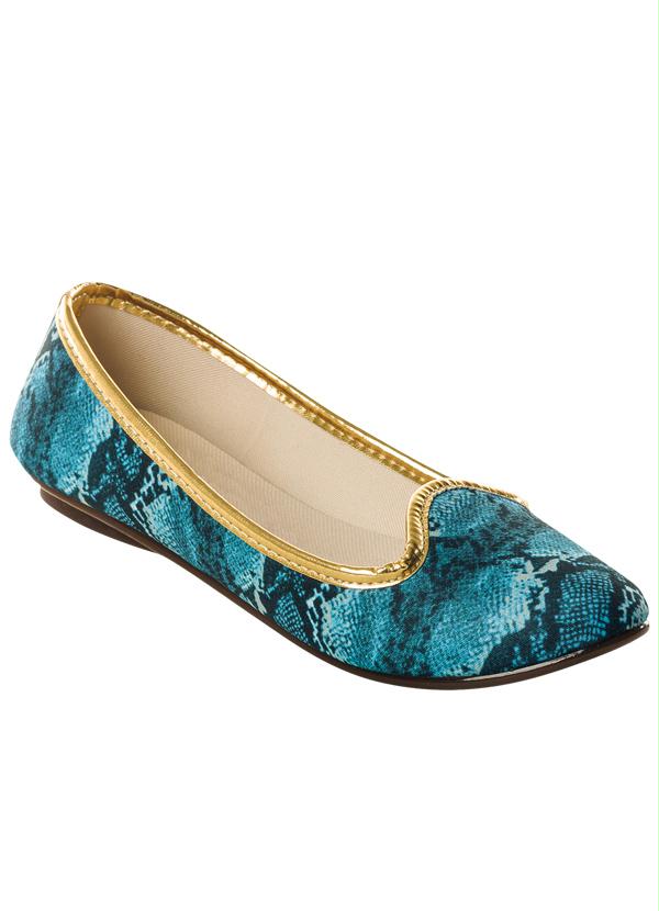 Sapatilha Sippler Estampa Cobra - Perfecta