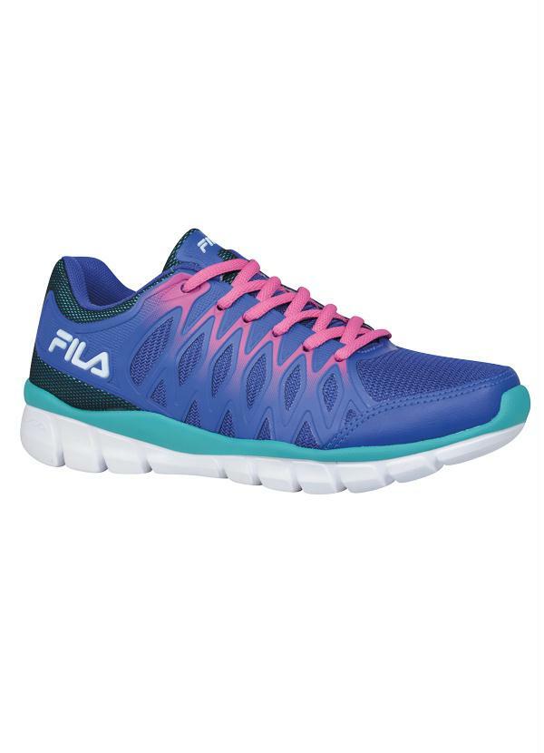 Tênis Fila Vertex Azul e Rosa - Rally