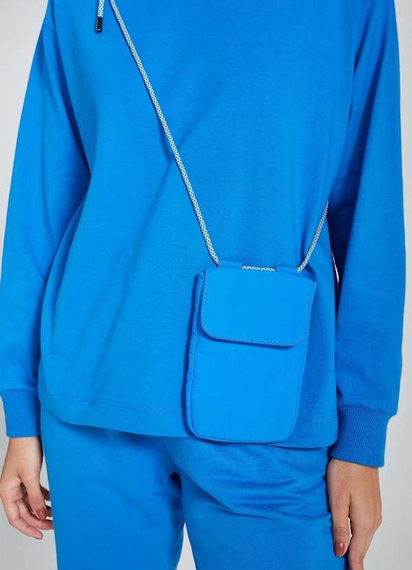 Bolsa Tiracolo Unissex em Nylon Azul - Hering Oficial