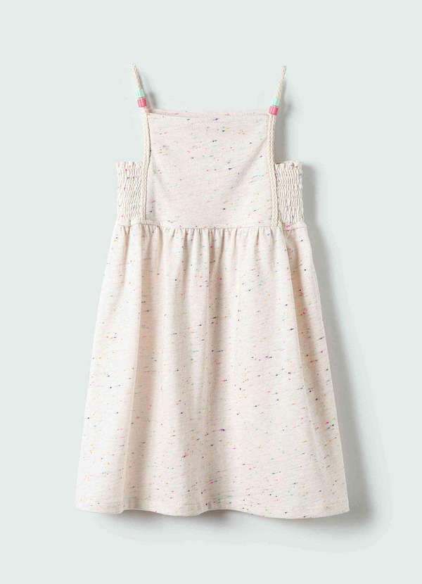 Vestido Infantil Toddler Botone Bege - Hering Oficial