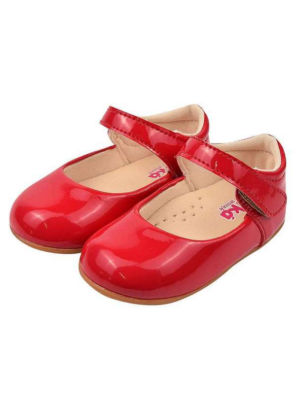 Sapatilha Infantil Feminina Boneca Vermelho - Sameka