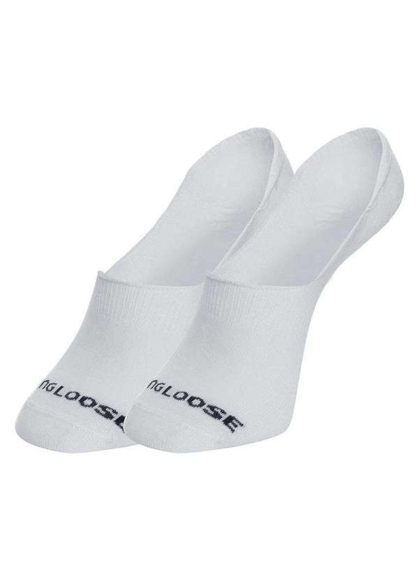 Kit 2 pares de Meia Super Invisível Hang Loose Branco - Mash