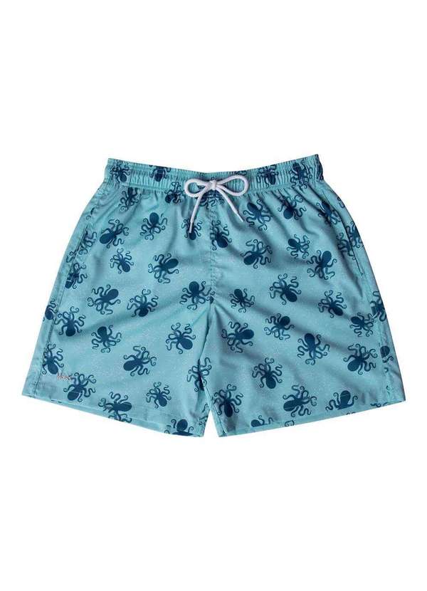 Short Masculino Mash Estampa Polvo Conforto Verde - Mash
