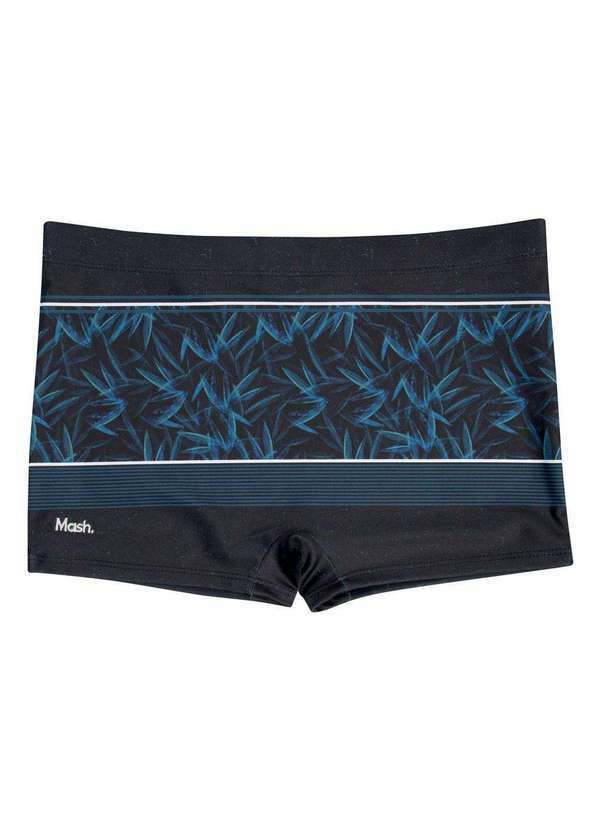 Sunga Boxer Estampada Ráfia Preto 01 - Mash