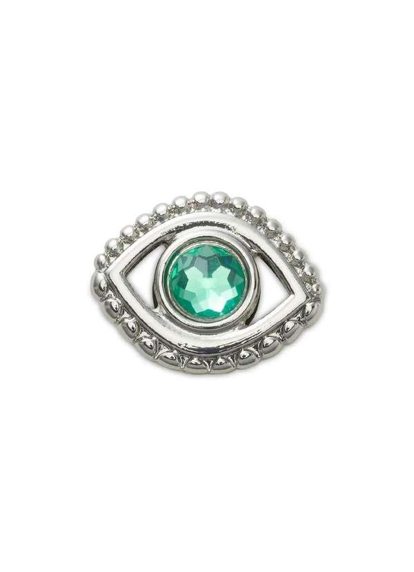 Jibbitz Crocs Olho Heavy Metal Esmeralda Cor Única Multicores - Pixole