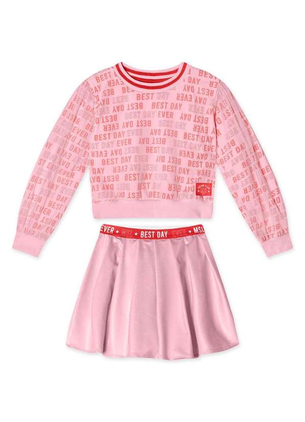 Conjunto Longo Infantil Feminino Marisol Rosa - Clube Marisol