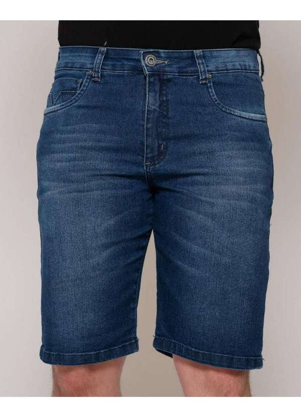Bermuda Jeans Masculina Reta 36 Ao 46 Shyros - 38066 Azul - Madame Geri