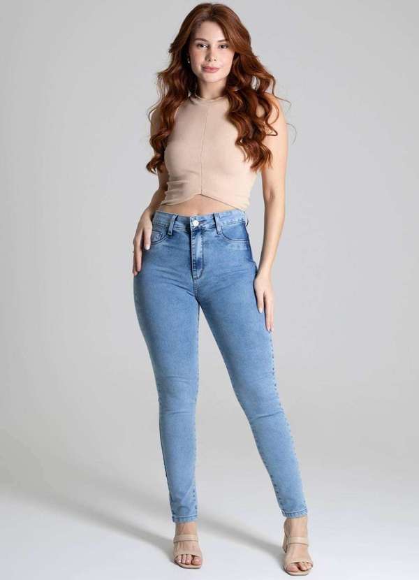 Calça Jeans Saway Super Lipo Azul - Sawary Oficial