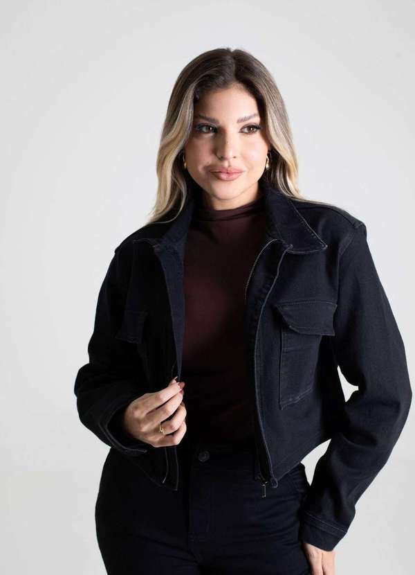 Jaqueta Sarja Sawary - 279489 Preto - Sawary Oficial