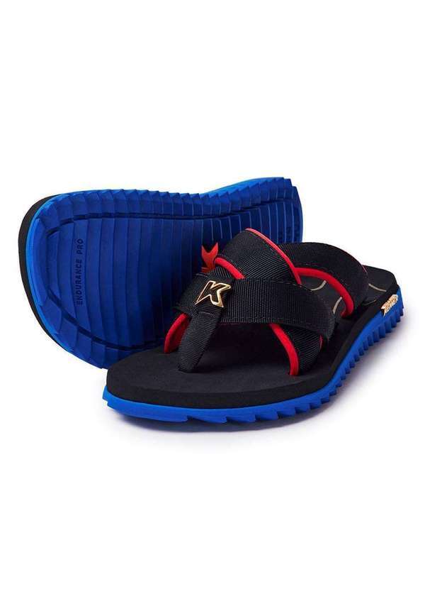 Chinelo Kenner Kivah Spider Collab Joao Gomes - Preto e Vermelho Preto ...
