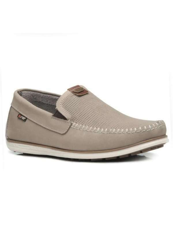 Mocassim Couro Pegada 142002 Masculino Bege - Cabana Magazine