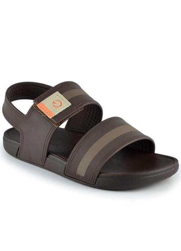 Sandalia Bebe Grendene Cartago Dakar Ii Menino - Marrom e Laranja ...