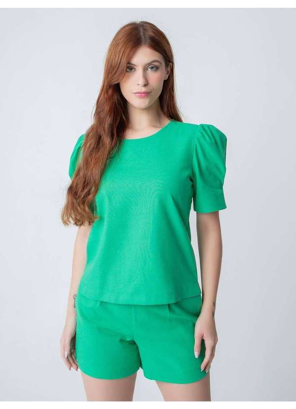 Conjunto Blusa e Short Feminino Verde - Susie Modas
