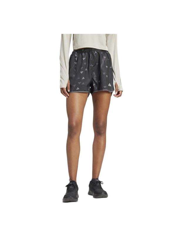 Short Adidas Run It Brand Love Feminino Preto - Esporte Legal