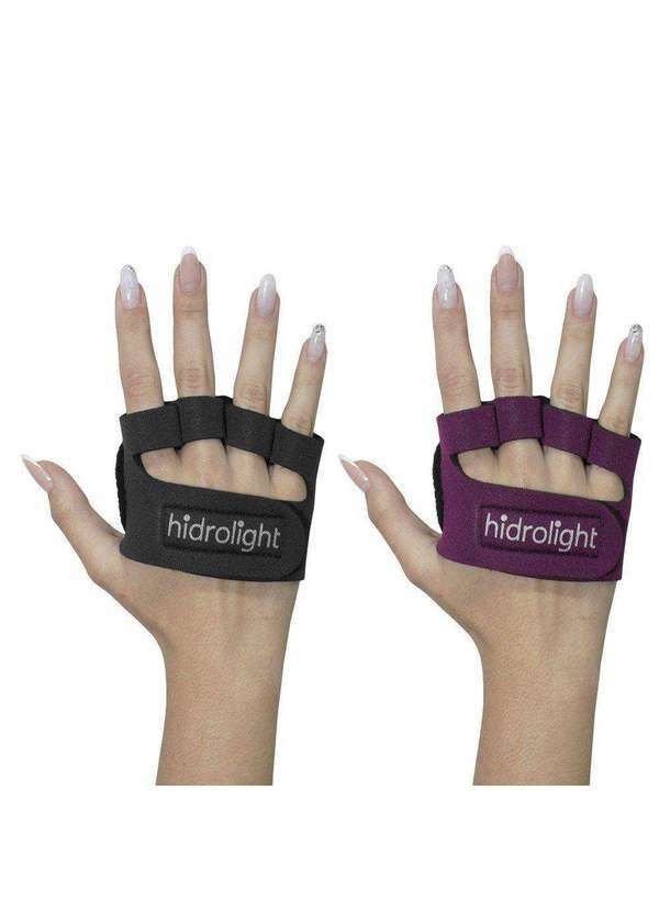 Kit 2 pares de Palmar para Musculação Hidrolight Mini Palma Preto ...