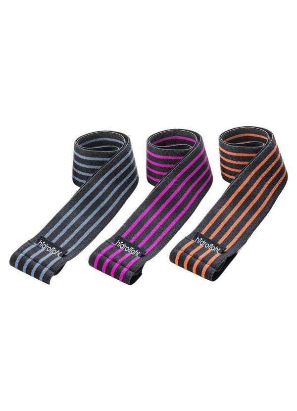 Kit 3 Hip Band Hidrolight Suave Preto - Esporte Legal