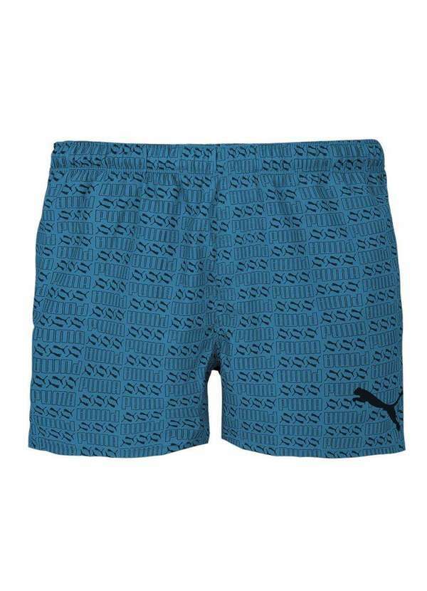 Short Puma Board Estampado Masculino Azul - Esporte Legal