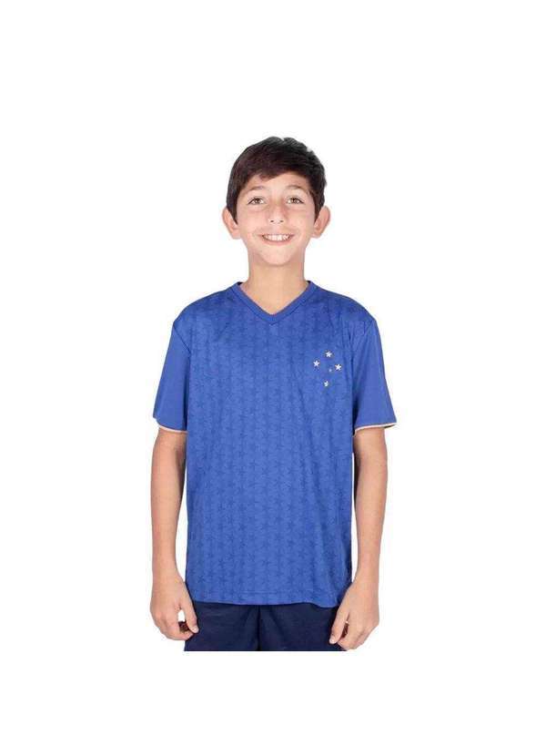Camisa Braziline Cruzeiro Brains Infantil Azul - Esporte Legal