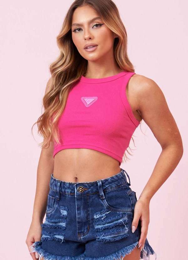 Cropped Feminino com Aplique Logo Planet Girls Pink Pink - Planet Girls ...