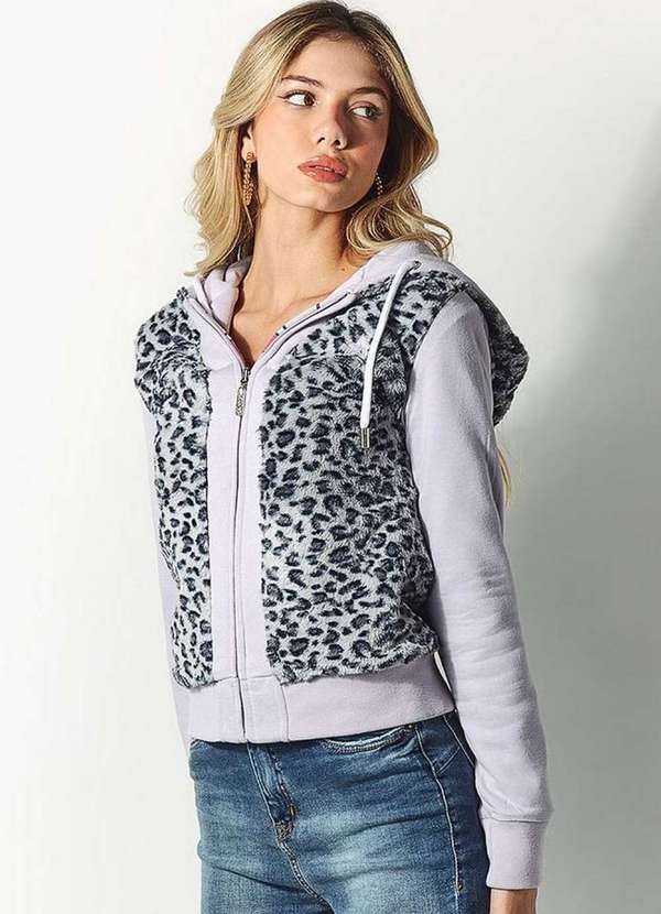 Moletom Feminino Dupla Face Love Planet Girls Roxo Claro Roxo Claro ...