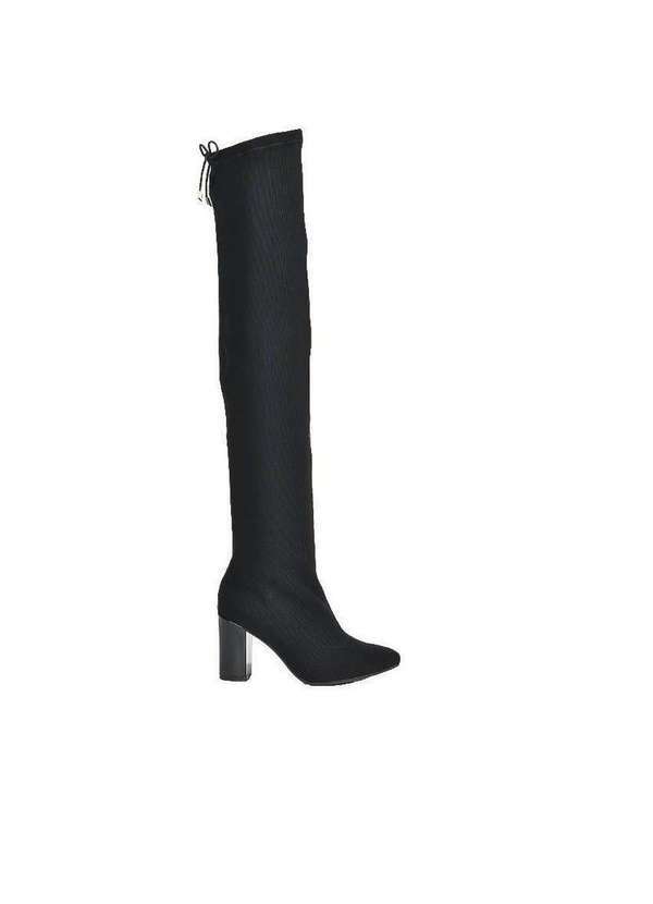 Bota Feminina Via Marte Cano Longo 021-015 Preto Preto - Zariff