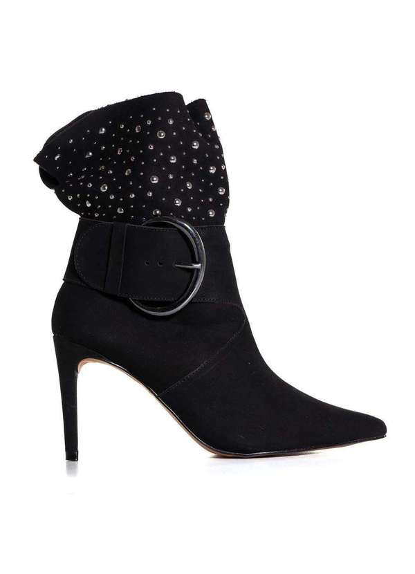 Bota Feminina Zariff com Fivela Preto Preto - Zariff