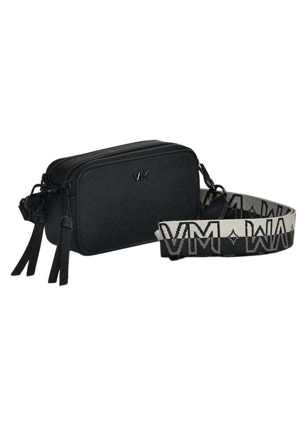 Bolsa Feminina Trasnversal Via Marte 221192 - Preto - Clovis Calcados