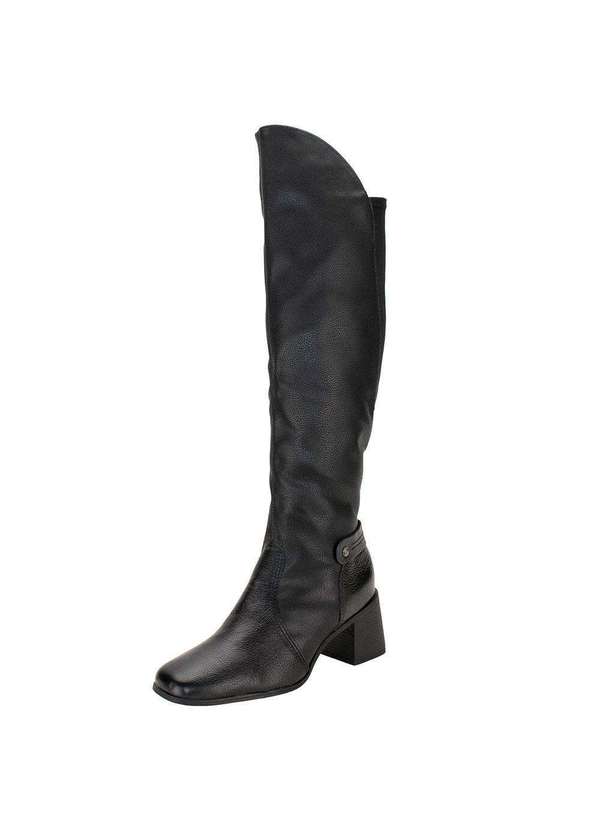 Bota Feminina Cano Alto Bottero 361804 - Preto - Clovis Calcados