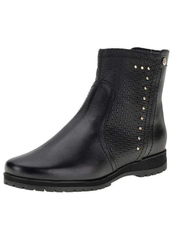 Bota Feminina Cano Baixo Bottero - 346702 - Preto - Clovis Calcados