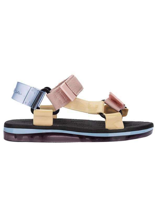 Melissa Papete Rider 32537 - Preto/Rosa - Clovis Calcados