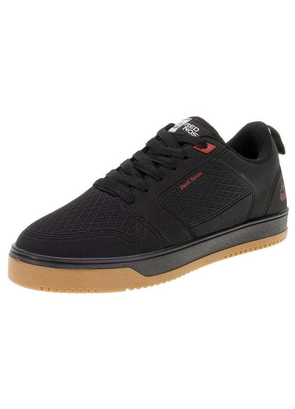 Tênis Masculino Street Rake Red Nose - 824 - Preto - Clovis Calcados