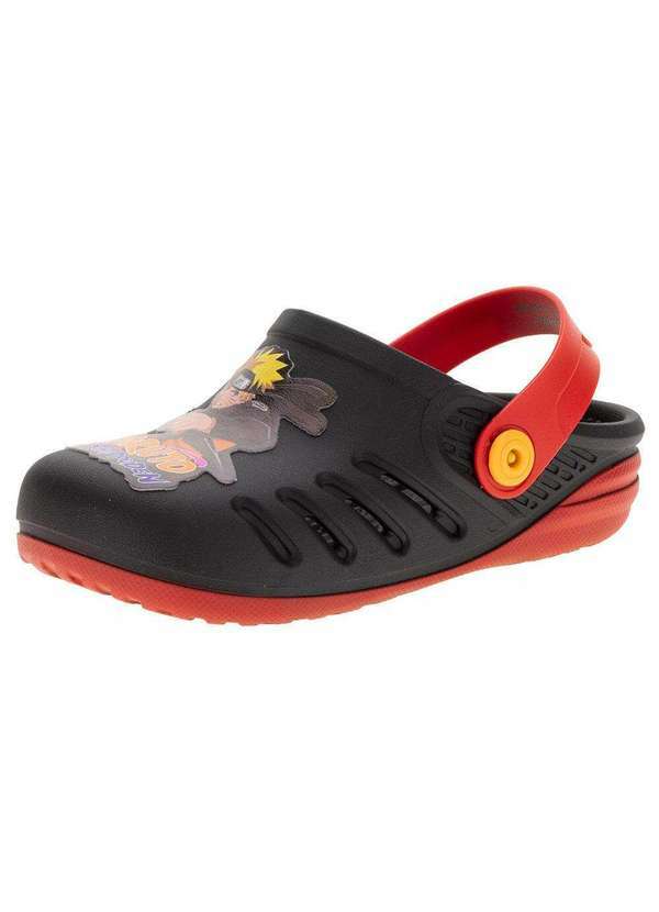 Clog Infantil Naruto Fun Jutsu Grendene Kids - 22848 - Preto/Vermelho ...