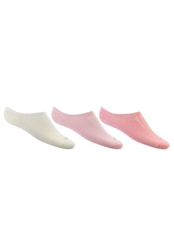 Meia Lupo Sport Kit C/3 03271 Creme/Rosa - Alex Shoes