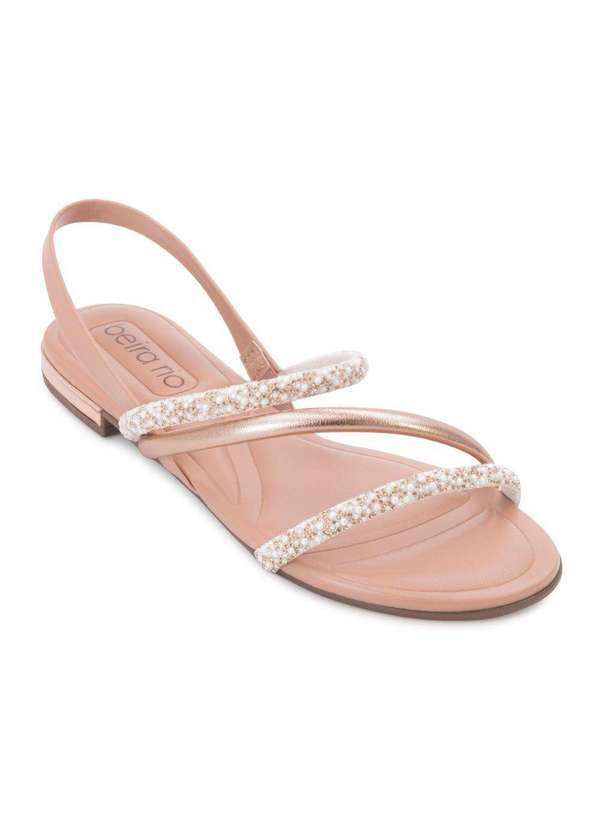 Sandália Beira Rio Br24-82639 Rosado/Branco - Alex Shoes