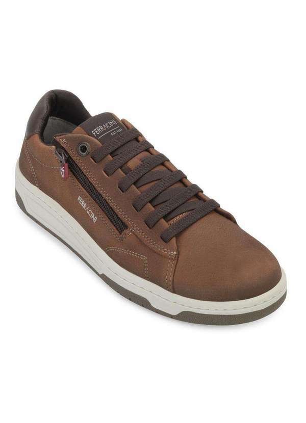 Sapatênis Ferracini Fc23-80526 Caramelo/Marrom - Alex Shoes