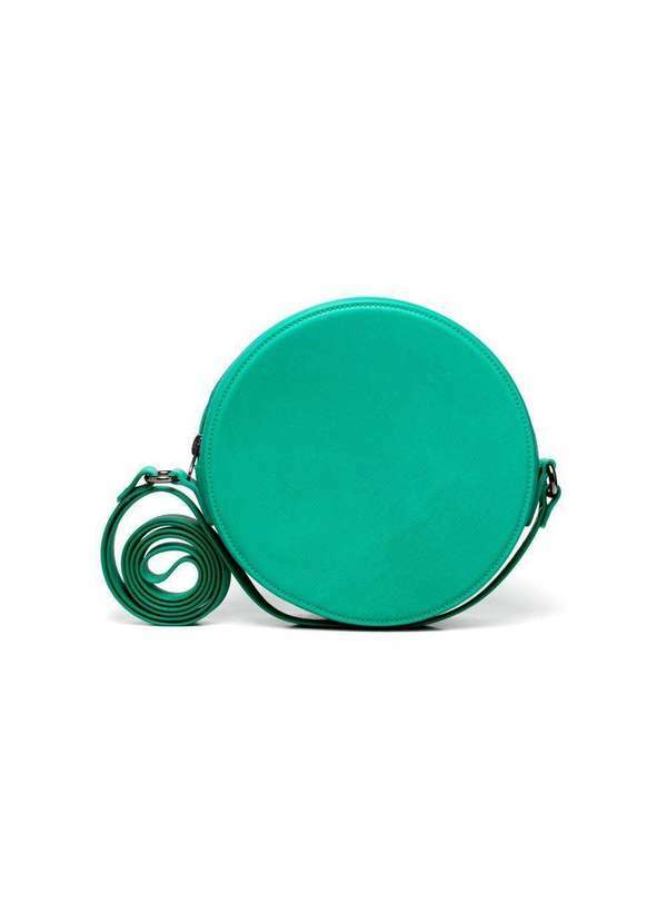 Bolsa Feminina Transversal Mini Bag Ziper Redonda Moderna Verde Claro ...