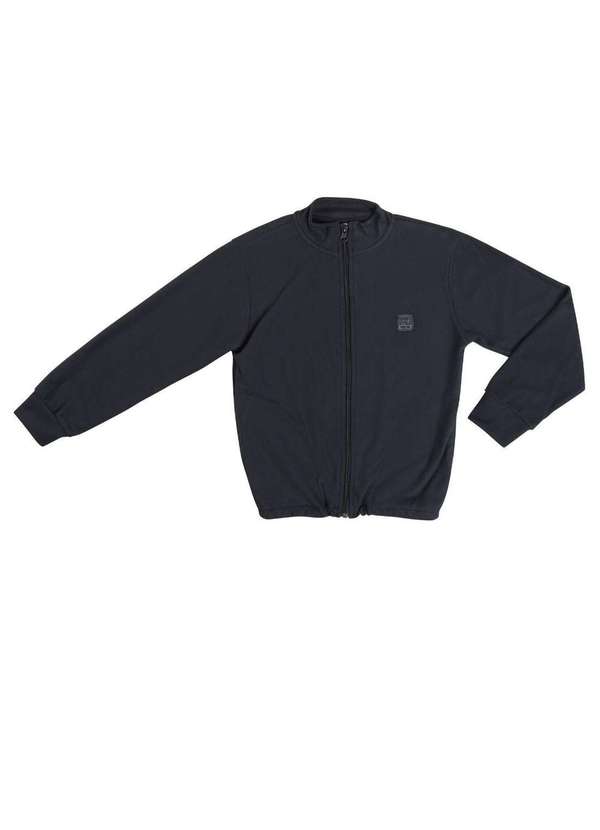 Jaqueta Infantil Preta em Moletom com Zíper Have Fun Preto - Vim Vi Venci