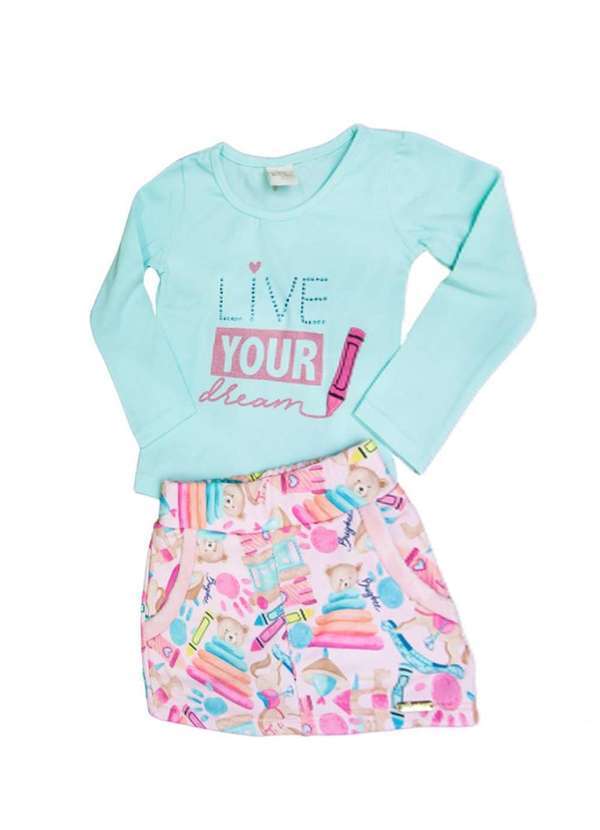 Conjunto Infantil Estampado Bugbee Estampado - Vim Vi Venci