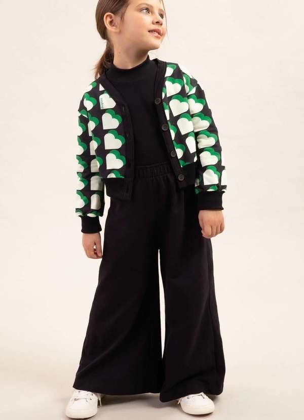 Conjunto Molecotom Preto Bugbee Preto - Vim Vi Venci