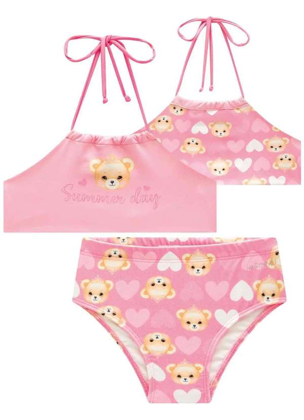 Biquíni Infantil Dupla Face Ursinha Princesa Infanti Estampado - Vim Vi ...