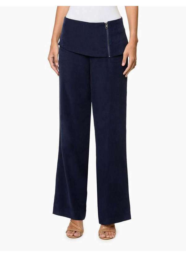 Calça Feminina com Saia Zíperes Cal Azul - Calvin Klein