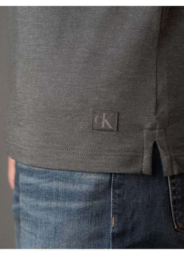 Camiseta Masculina Flamê Calvin Kle Cinza - Calvin Klein