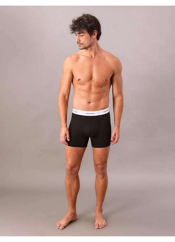 Cueca Boxer Modal Modern Calvin Klein Underwear - Preto Preto - Calvin ...