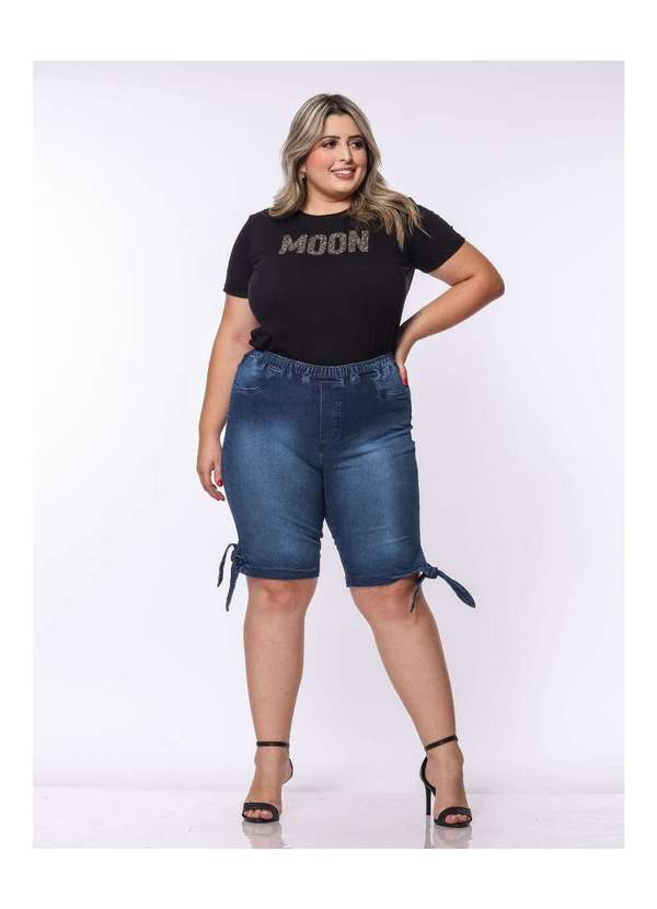 Bermuda Feminina Jeans com Elastano Plus Razon Jeans - Jeans - Razon Jeans